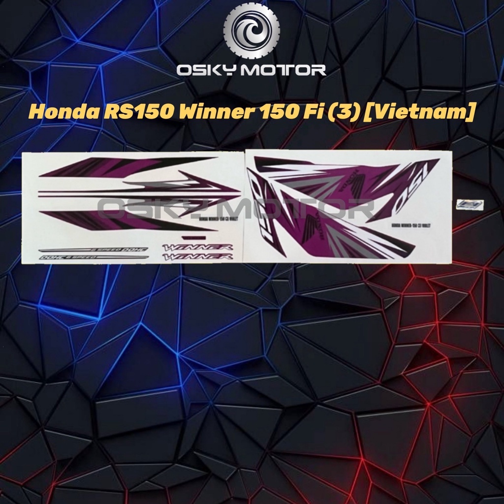 Honda RS150 Winner 150 Fi (3) [Vietnam] Body Sticker - Violet | Shopee ...