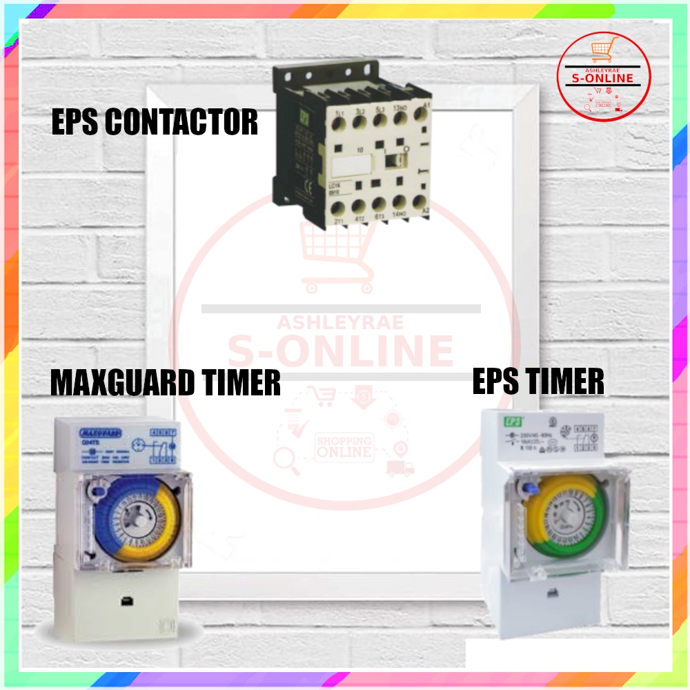 Maxguard Q24TS 16A 24hrs Analogue Time Timer Switch / EPS 16A 24hrs ...