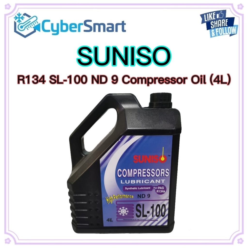 [Ready Stock]Compressor OIL R134(4L) SUNISO SL-100 ND 9 OIL | Shopee ...