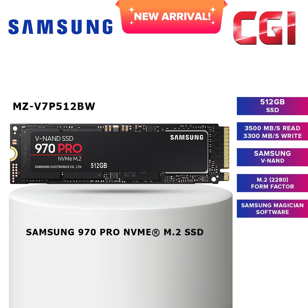 Samsung SSD 970 PRO NVMe M.2 512GB - MZ-V7P512BW | Shopee Malaysia