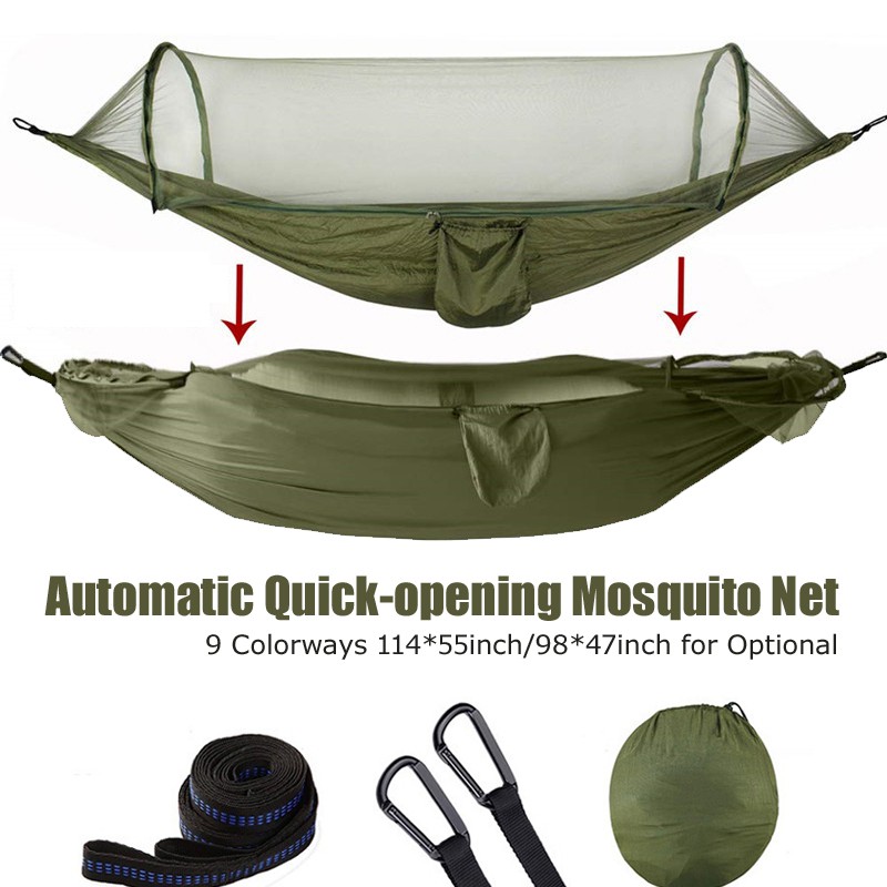 One-piece Automatically Open 114*55inch Camping Lightweight Hanging ...
