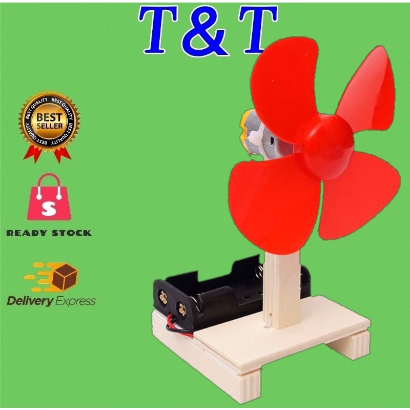 Sekolah produk elektronik DIY Kipas bunga Kit RBT School Project FAN ...