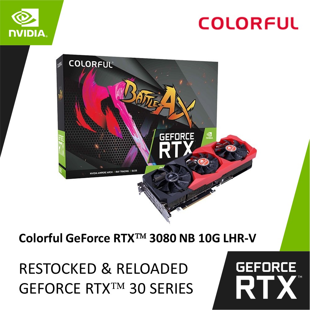 Colorful GeForce RTX 3080 NB 10G LHR-V Graphic Card | Shopee Malaysia