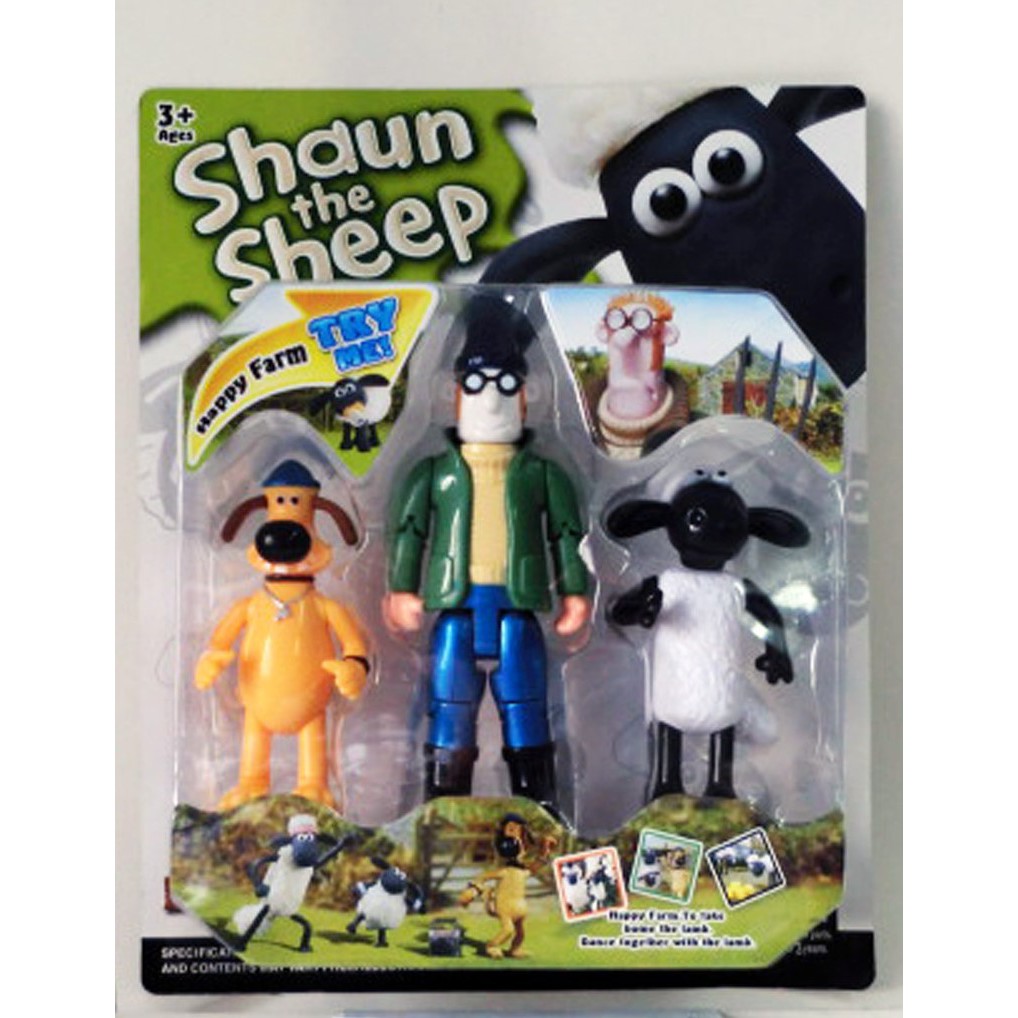 3 Pieces Shaun The Sheep S7333-8606/BC Action Figure | Shopee Malaysia