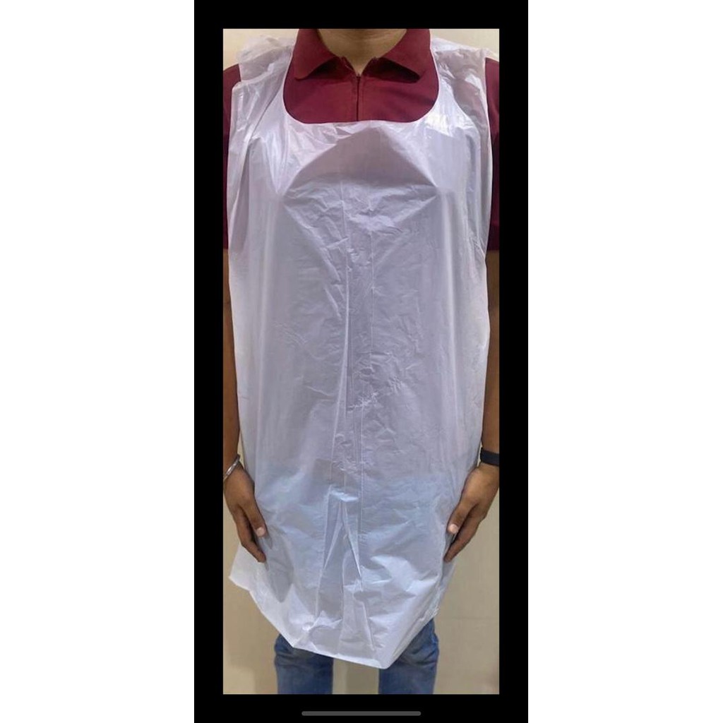 HDPE APRON 50pcs @ 1 Roll [FRONTLINER PPE] DISPOSABLE PLASTIC APRONS ...