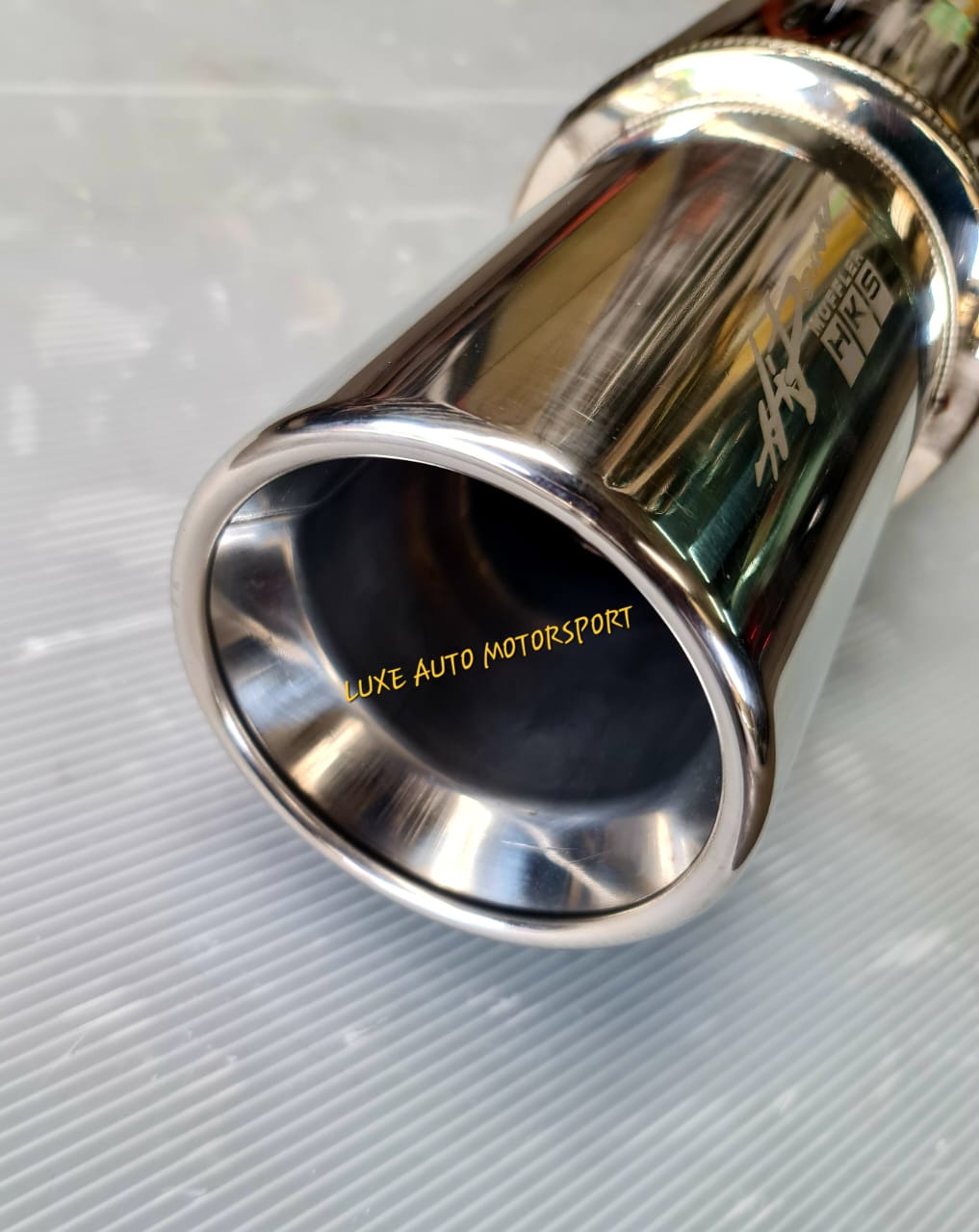 Exhaust SFlow Inlet 2.5 Outlet 4" HKS HIPOWER SportMuffler(Titanium ...