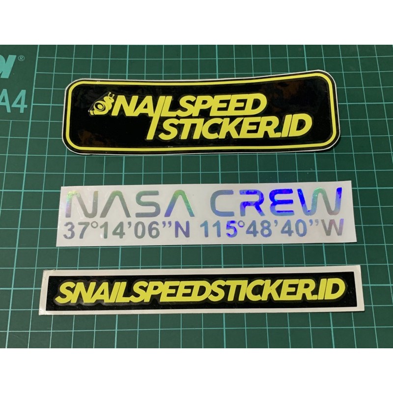 Nasa Crew coordinate cutting sticker 14x3 cm | Shopee Malaysia