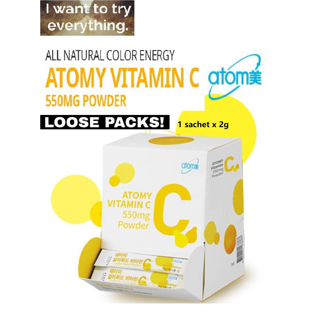 Free shipping 💕atomy color food vitamin C 💕(loose pack 2g x 1 sticks ...