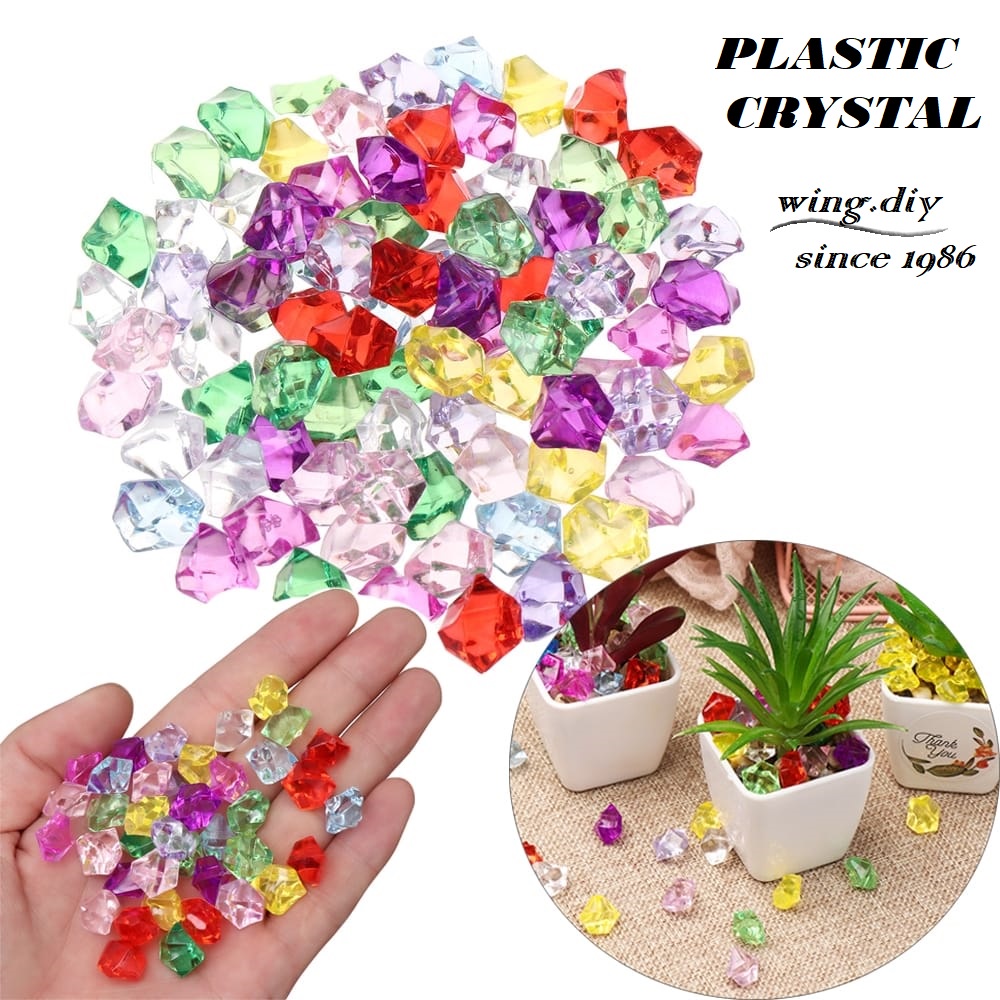 [READY STOCK] 300G COLORFUL PLASTIC CRYSTAL / AQUARIUM ACRYLIC CRUSHED ...