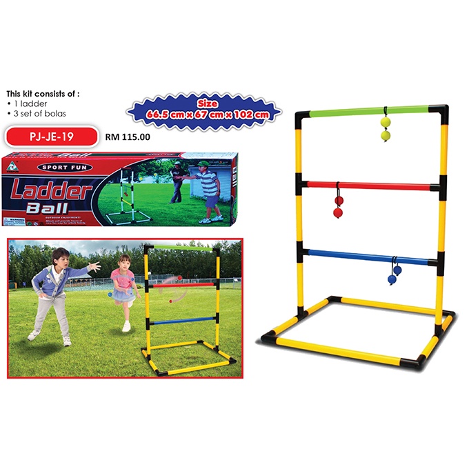 LADDER BALL [READY STOCK] LAWN GAME PLAYED BY THROWING BOLAS TO IMPROVE ...