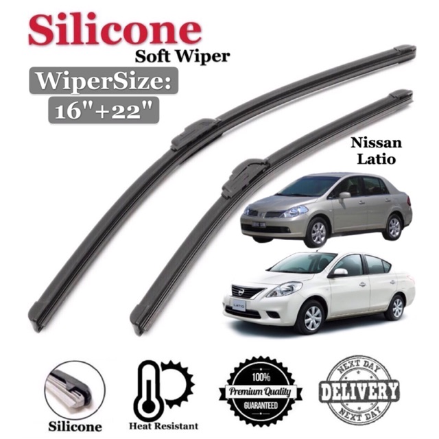 Nissan Latio Silicone Soft Wiper SF16 SF22 | Shopee Malaysia