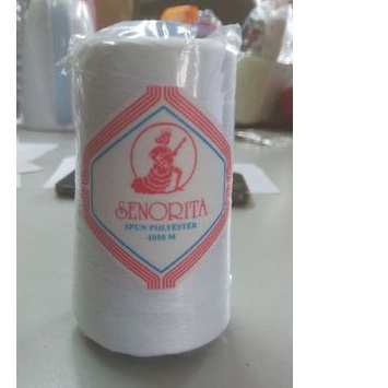 Benang jahit biasa putih (4000mtr) | Shopee Malaysia