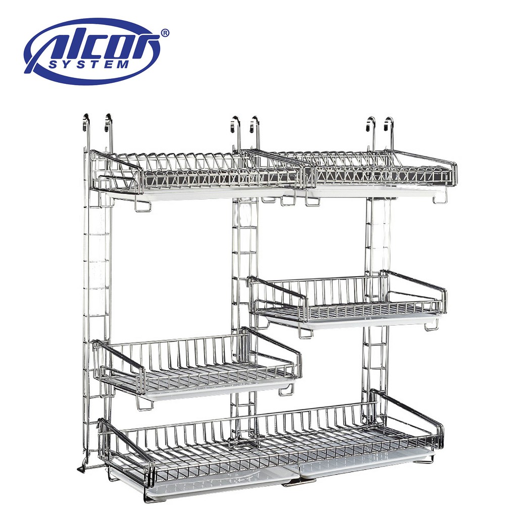 Alcor System Kitchen Multi-purpose Hanging System with Drip Tray ...