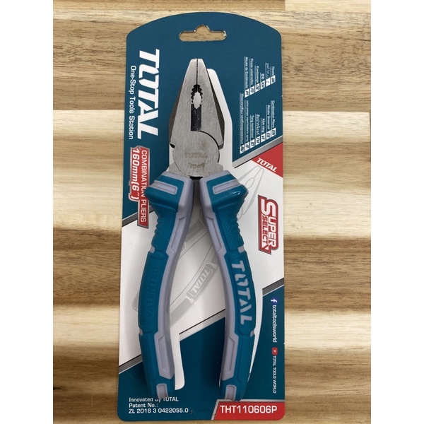 TOTAL Combination Plier 160MM(6”) THT110606P | Shopee Malaysia