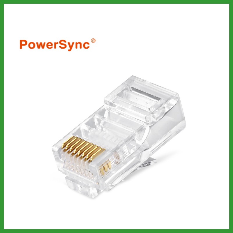PowerSync Cat5/5e Modular Plugs Socket Network Ethernet Crystal Plug ...