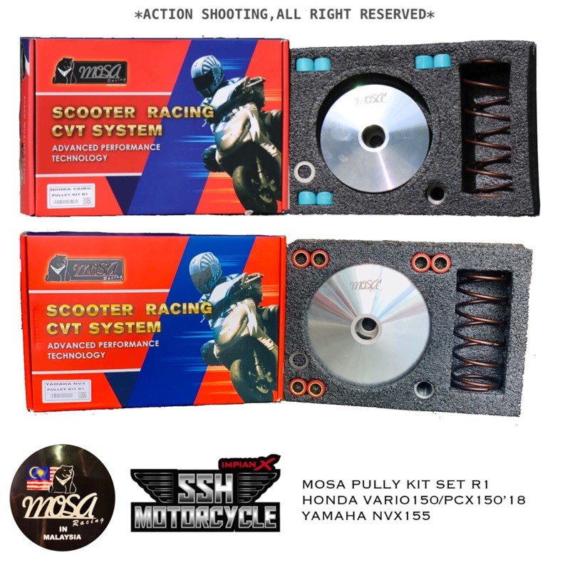 MOSA RACING PULLY KIT R1 - VARIO 150/ADV 150/PCX 150/YAMAHA NVX ...