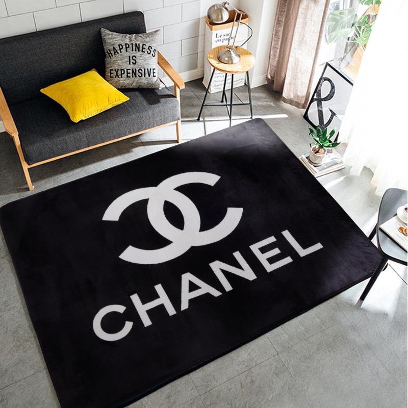 Chanel Branded Logo Karpet Velvet Luxury Brand Design Hiasan Rumah ...