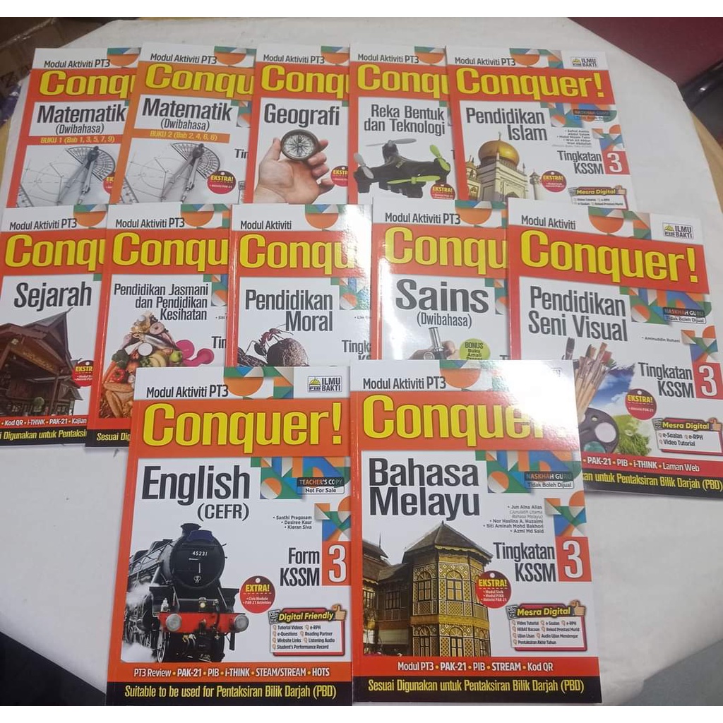 CONQUER! FORM 3 TEACHER'S COPY VERSION | Shopee Malaysia