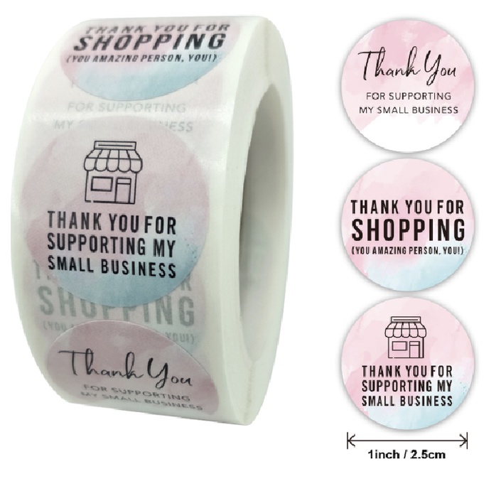 🔥500pcs 🔥Thank You for your Order Sticker / Seal Label / Sticker Terima ...