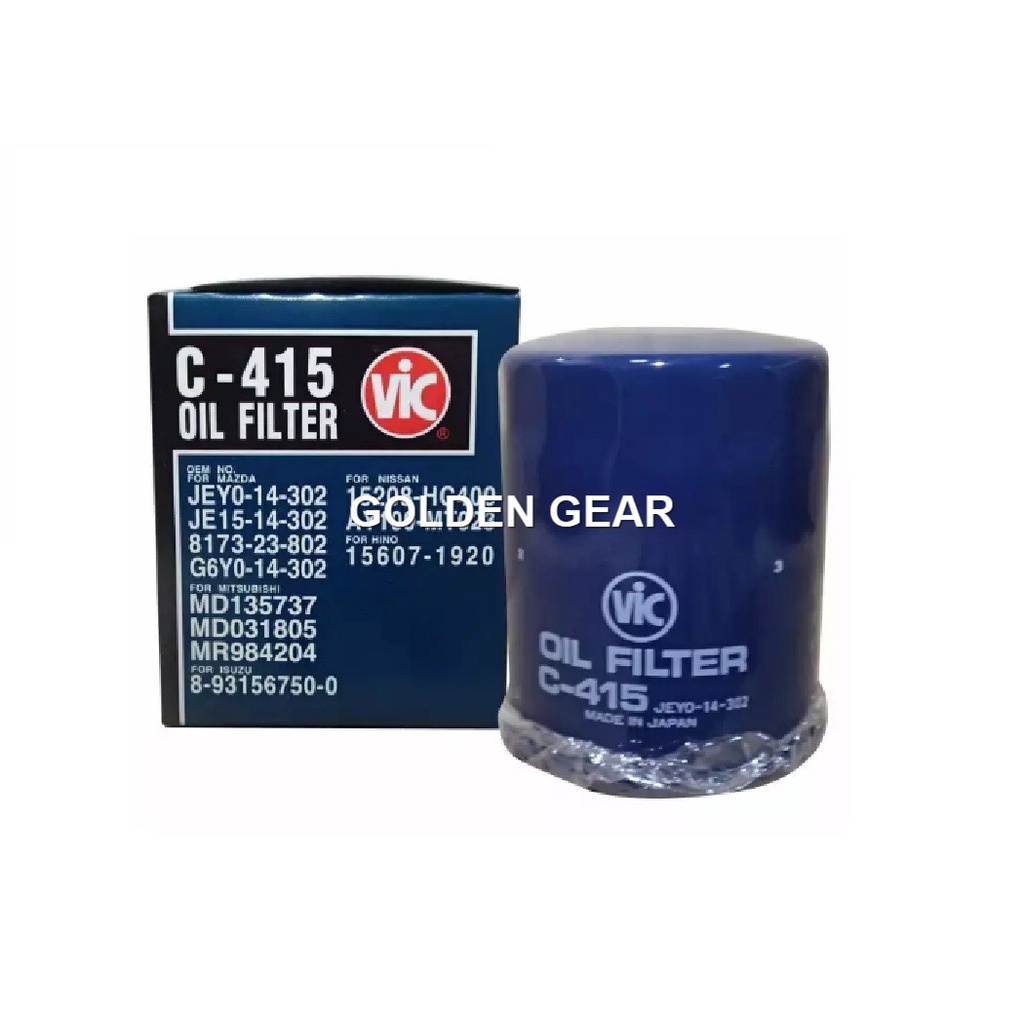 VIC C415 C-415 Oil Filter Mazda, Nissan, Mitsubishi Lancer. Adventure ...