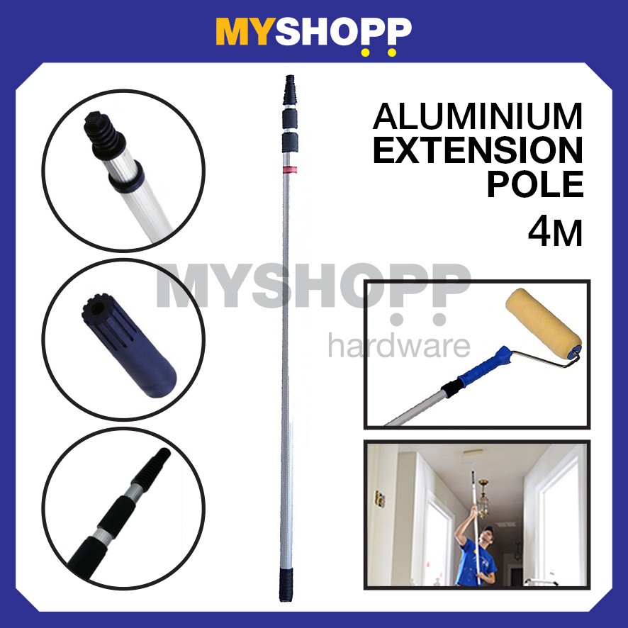 DELUXE ALUMINIUM EXTENSION POLE | 4M | STICK ALUMINIUM 铝制延伸杆 TIANG ...