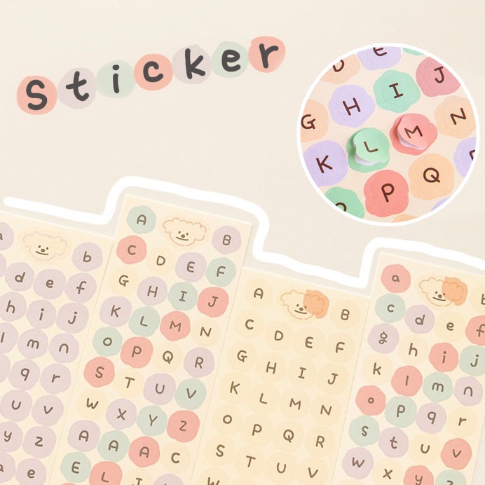 Letter Sticker Winzige Alphabet Sticker Letters for Keyboard Cute ...