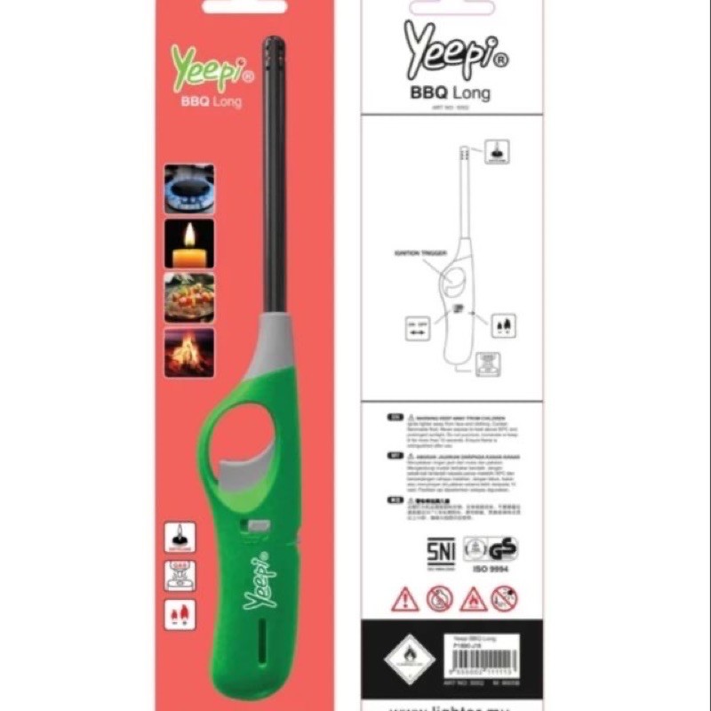 Yeepi BBQ Long Lighter 5002 Kitchen Lighter Refillable Gas Lighter ...