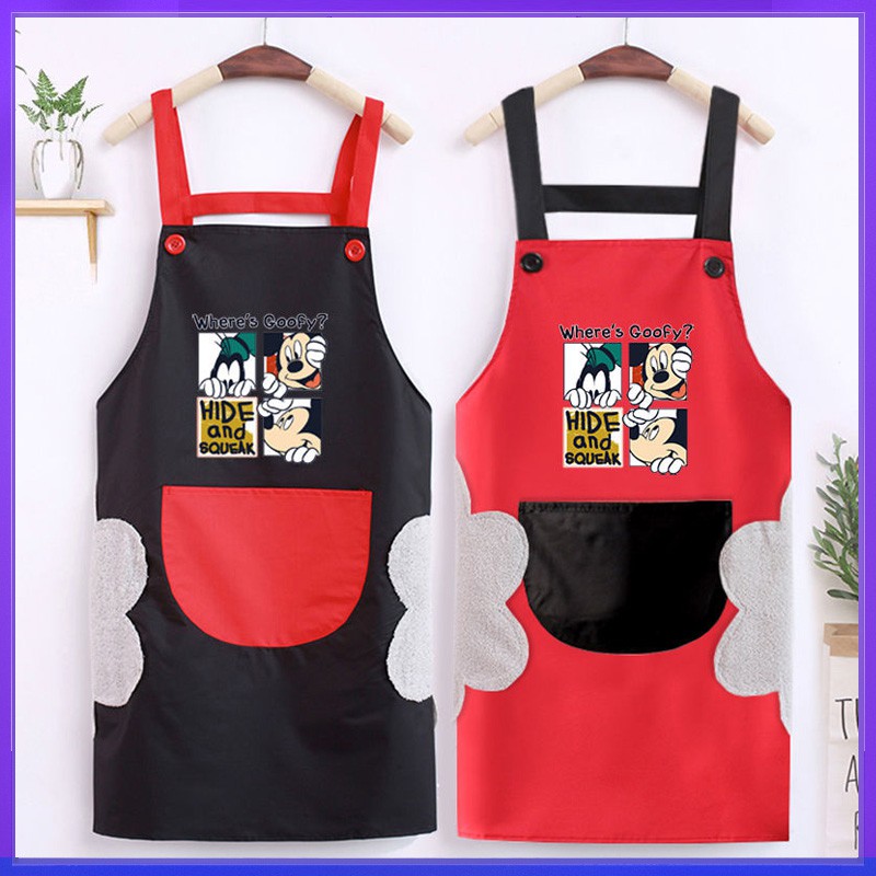 Part 2 Waterproof Mickey Mouse Apron Ready To Ship Cooking Apron Apron ...