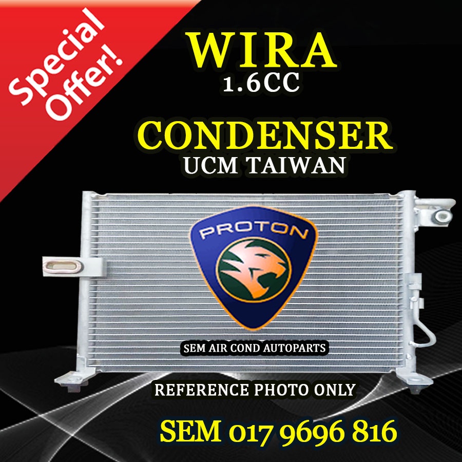 PROTON WIRA 1.6CC TAIWAN UCM LONG CONDENSER/ KONDENSER (CAR AIRCOND ...