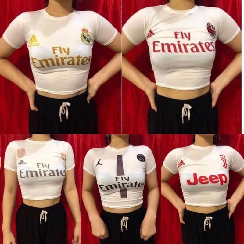 Football Jersey Inspired Crop Top JEEP EMIRATES (GURLY GLAM) | Shopee ...