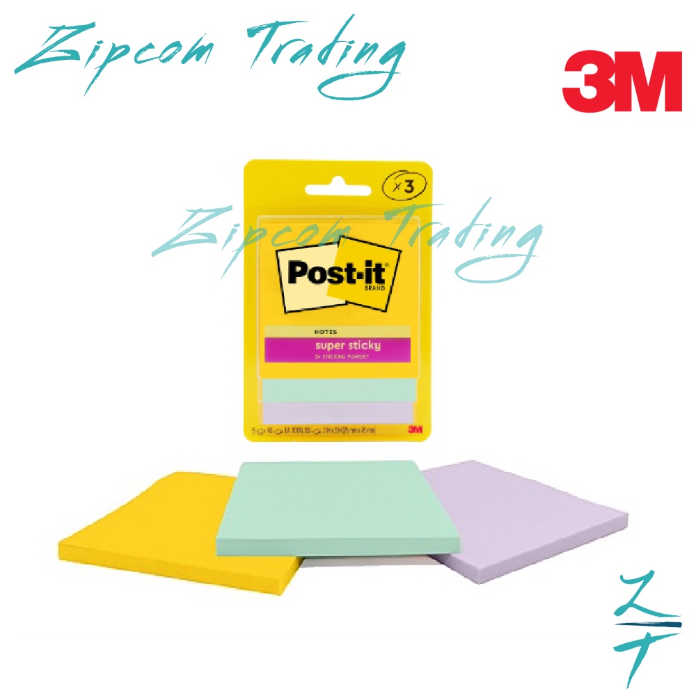 3M Post-it Super Sticky Notes (Multi-Pad) 3" x 3" | Shopee Malaysia