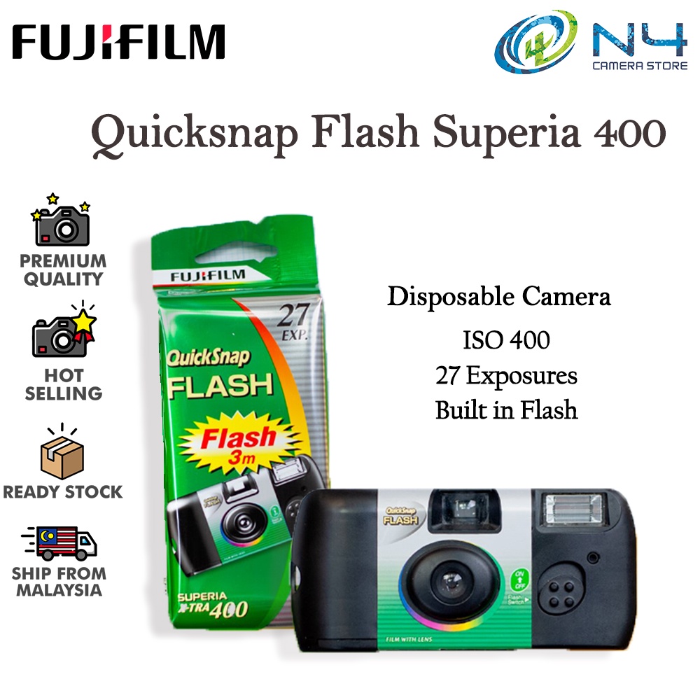 Fujifilm Quick Snap ISO400 Disposable Camera Film Camera QuickSnap Film ...