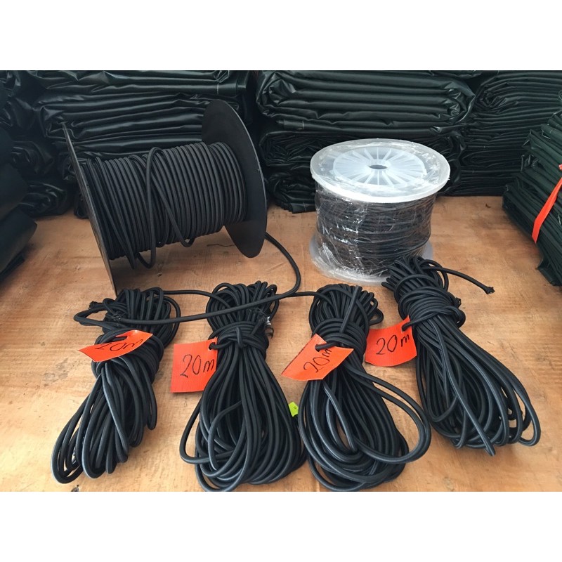 100meter Tali Getah Rubber Elastic Cord Lori Treler Tipper | Shopee ...