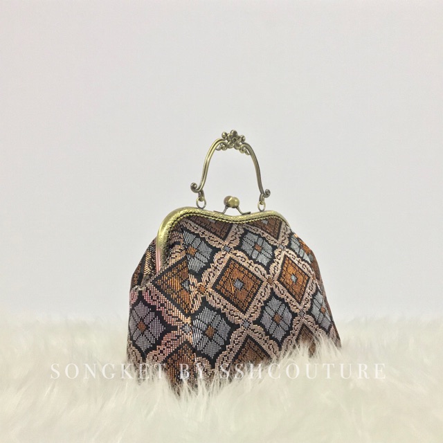 Handbag Songket Kisslock | Shopee Malaysia
