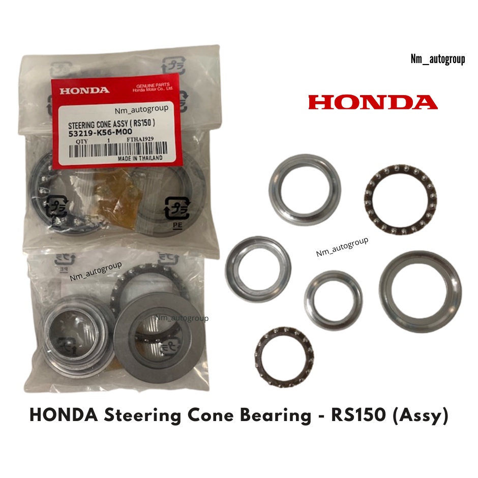 HONDA Steering Cone Bearing Assy Set (ORI Thai)-RS150/VARIO/BEAT/ICON ...