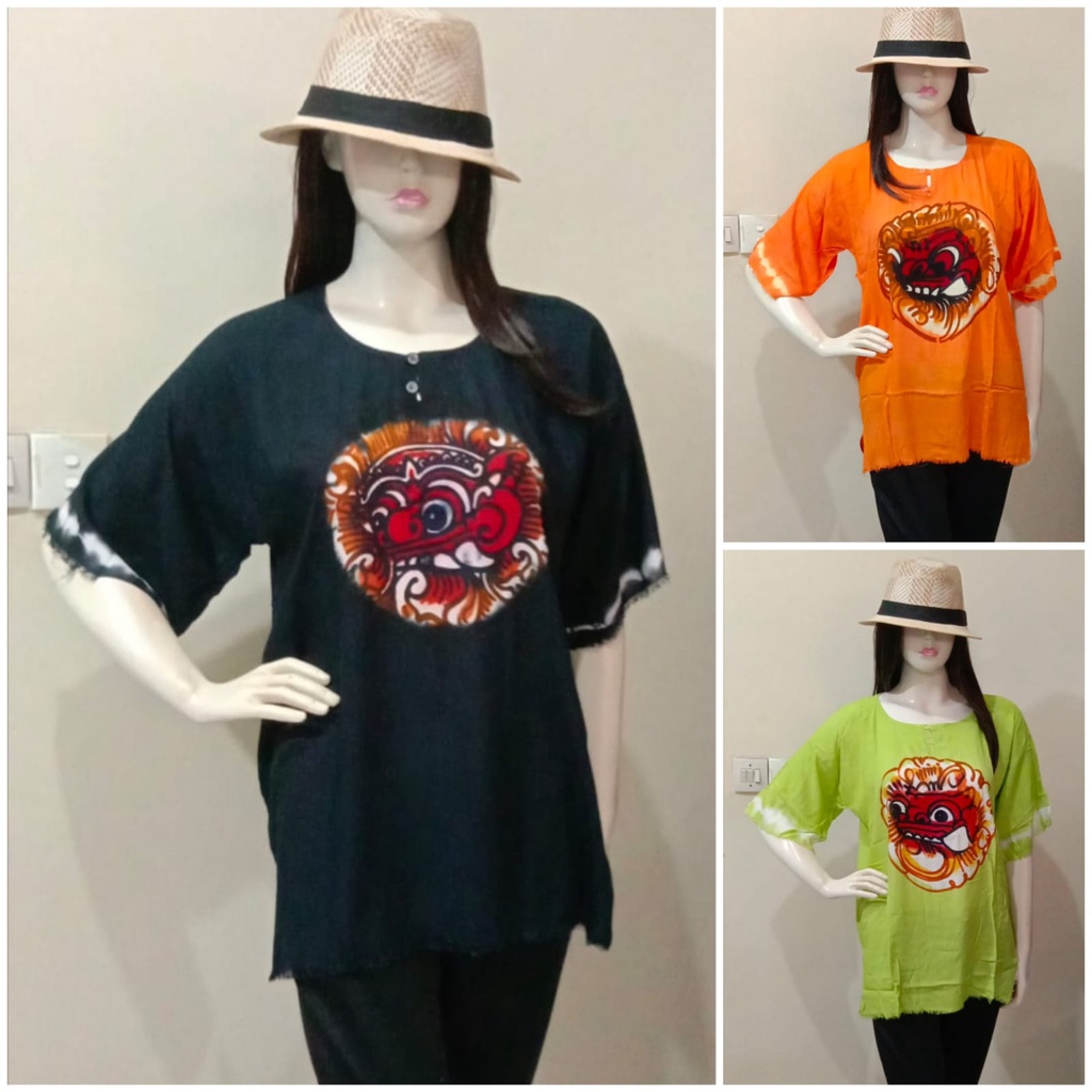 Balinese Painted Barong T-shirt L and XL | Shopee Malaysia