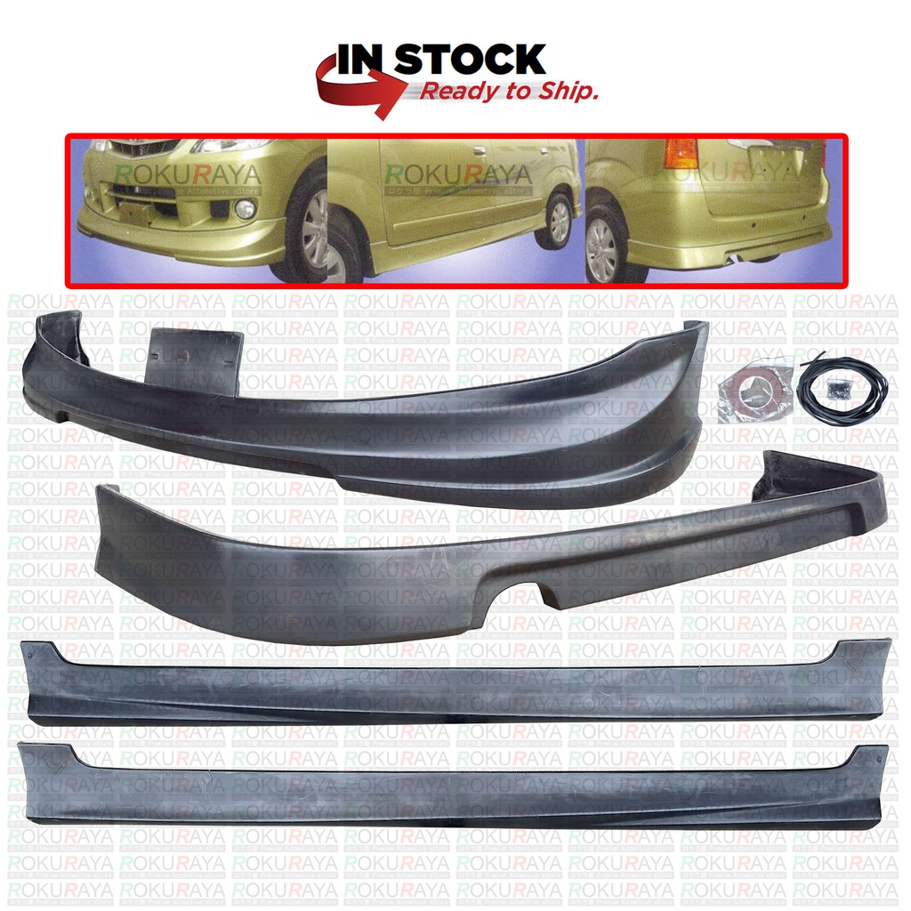 Toyota Avanza 1st Gen 2006 Facelift OEM PU Getah Rubber Bumper Front ...