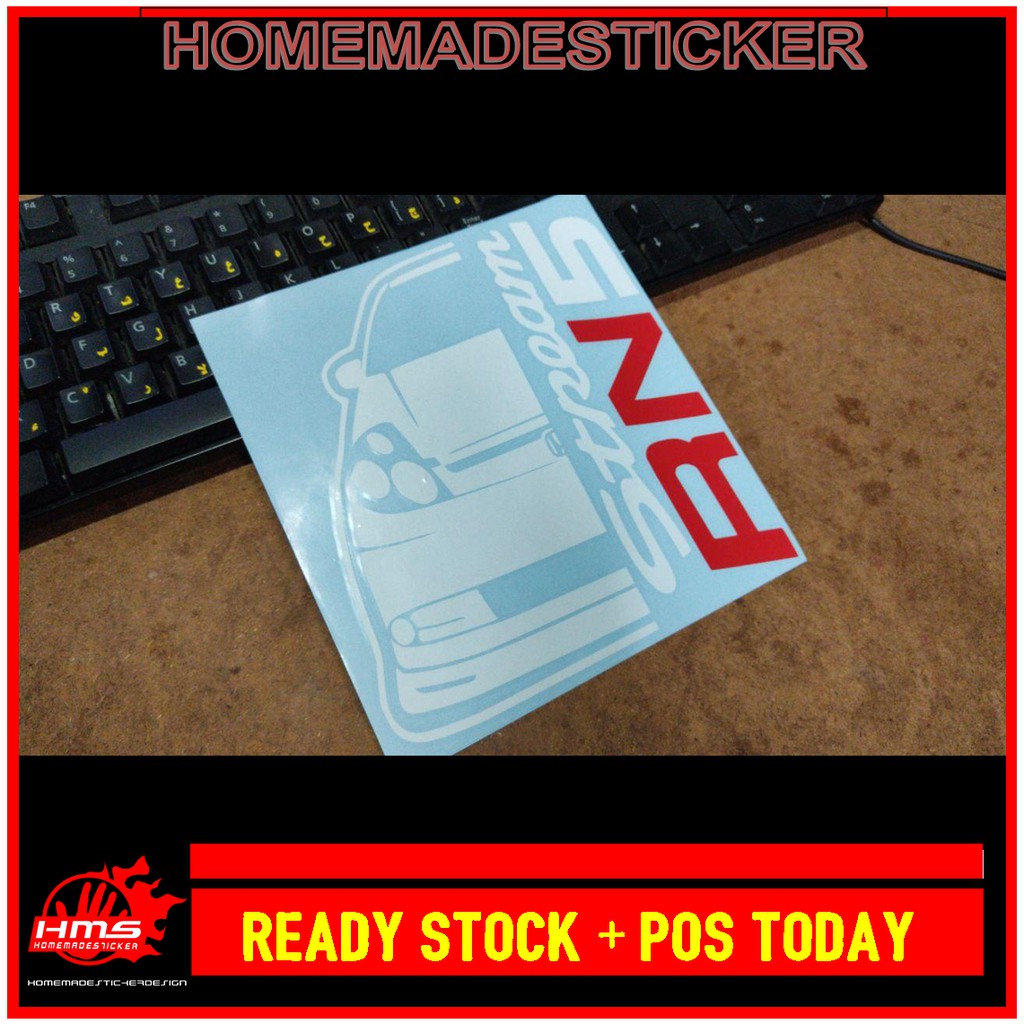 Sticker Custom Honda Stream RN5 1 Pcs | Shopee Malaysia
