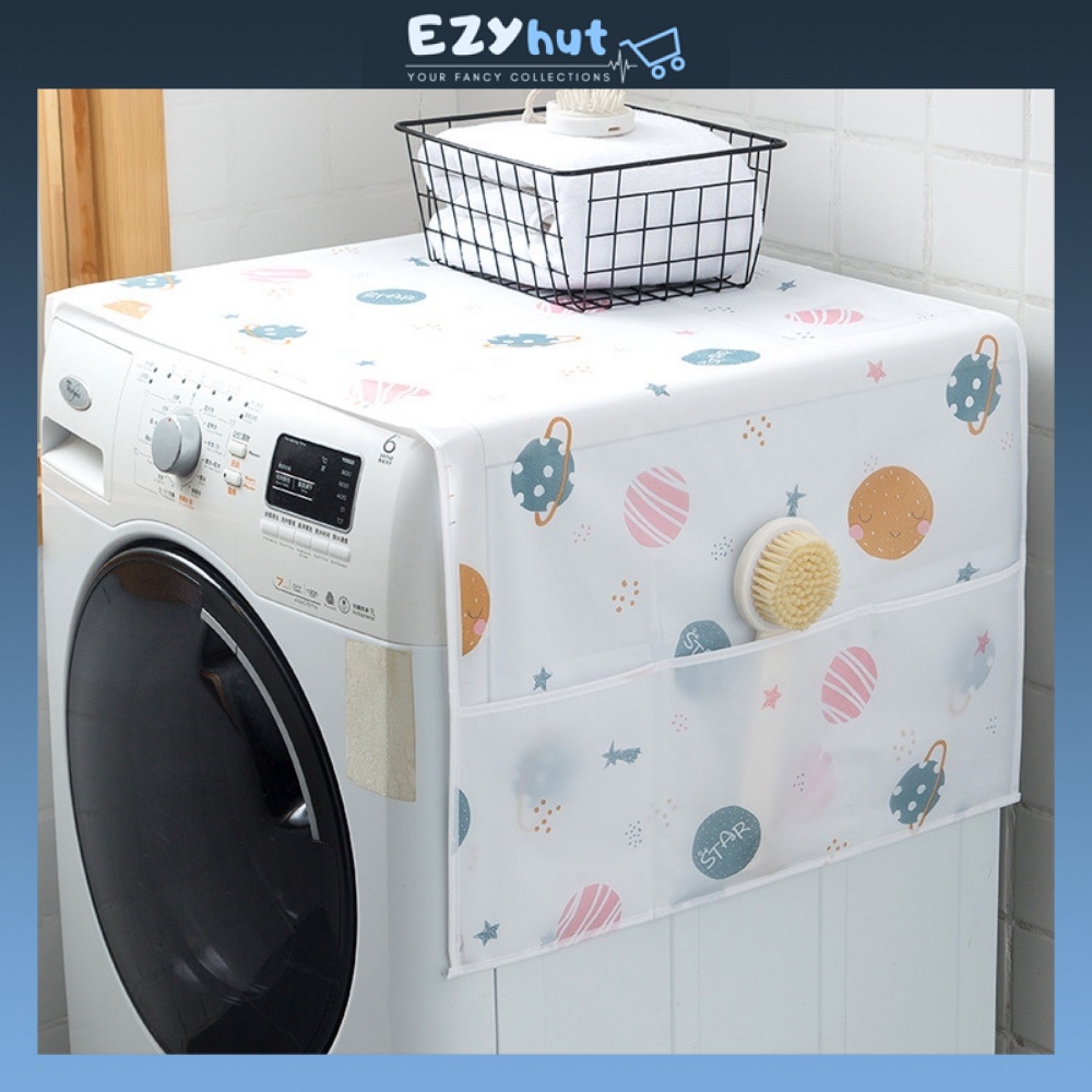 Waterproof Washing Machine Refrigerator Dust Cover Cloth Pocket ...