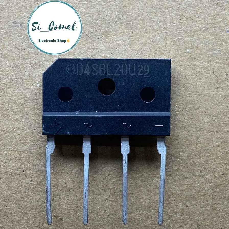 🔥READY STOCK🔥 D4SBL20U 200V 4A Bridge Rectifier 4Pin | Shopee Malaysia