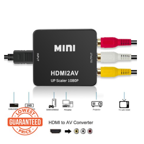 offer~ HDMI2AV HDMI to AV (RCA) Converter Box HDMI to AV Adapter (TV ...