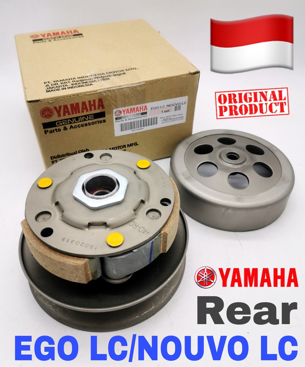 Pulley Set Yamaha Ego LC Nouvo LC Scooter Front Rear Indonesia Original Pully Fan Cover Bush ...