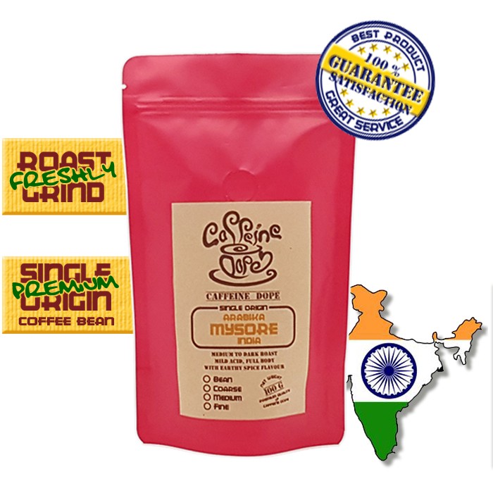 Mysore India Arabica Coffee 100 Gr - Bean/ Beans & Ground/ Powder ...