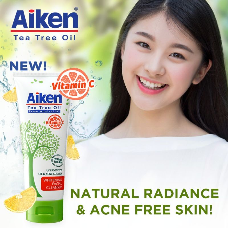 Aiken Tea Tree Oil Facial Cleanser / Pencuci Muka (100ML) | Shopee Malaysia