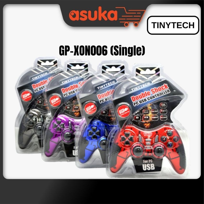 Tinytech XON006 Single/ XON006D Twin Double Shock PC USB Vibration ...