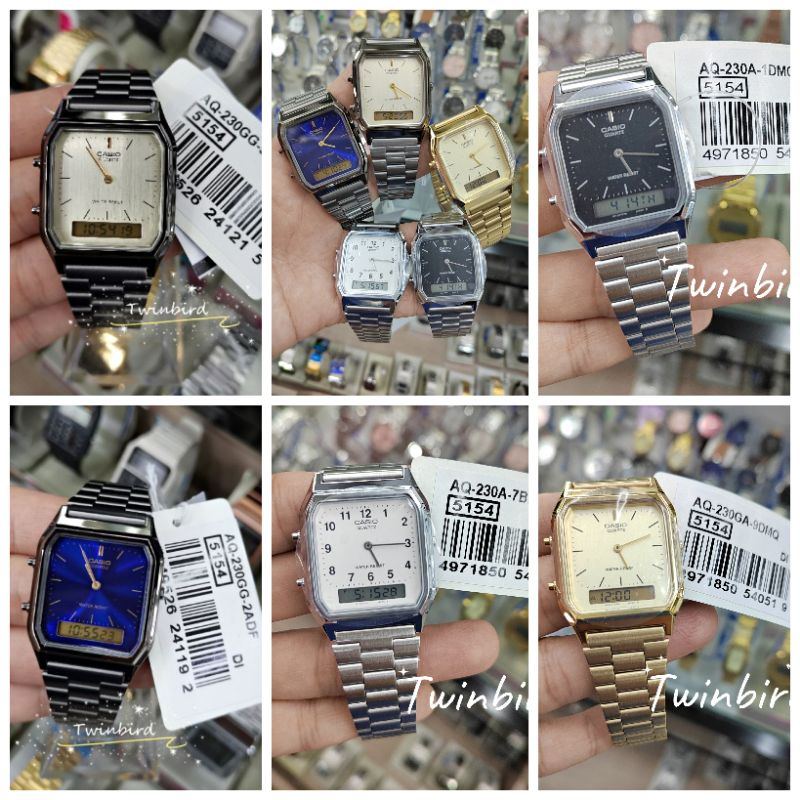 AQ-230 CASIO ANALOG & DIGITAL WATCH AQ-230GA AQ-230A-2A2MQY AQ-230A ...