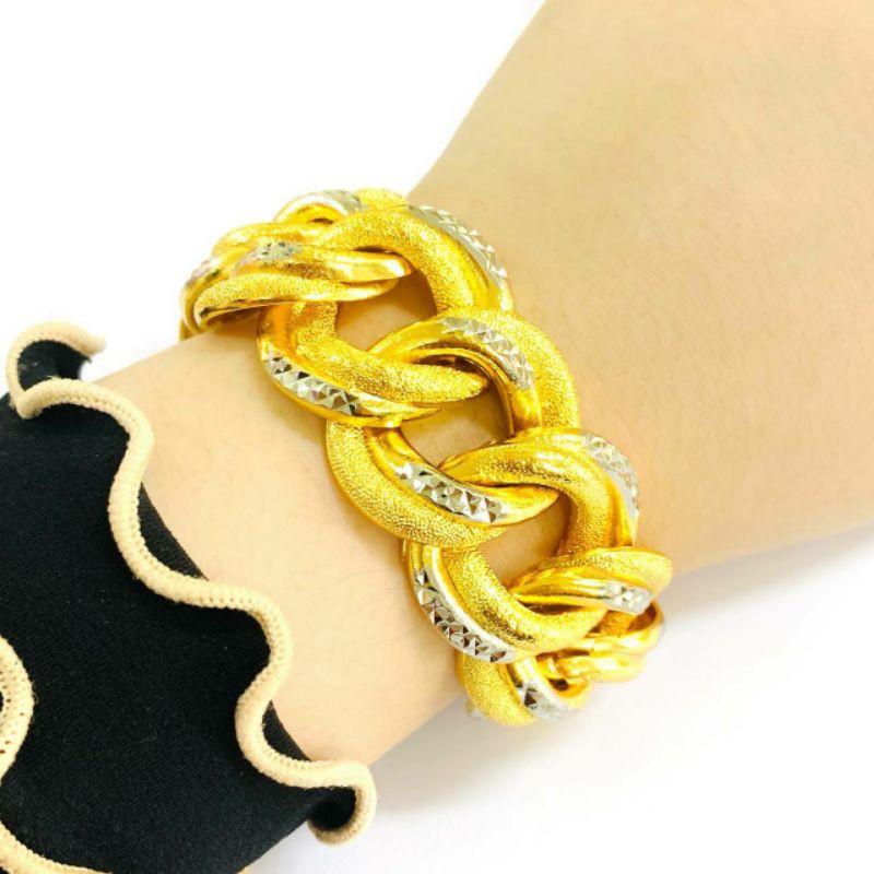 gelang coco 3cm emas korea cop 916 | Shopee Malaysia