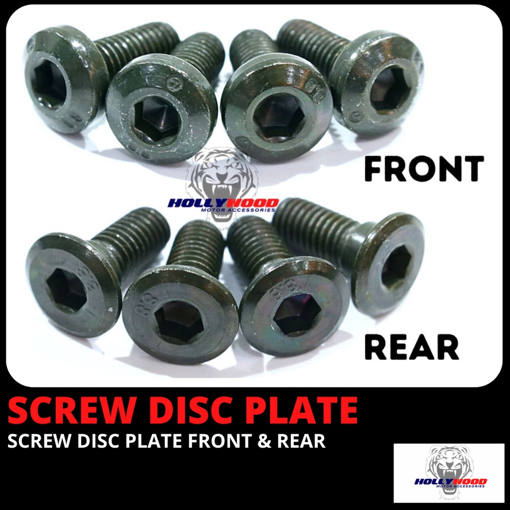 1pcs SKRU DISC DEPAN BELAKANG MOTOR SCREW DISK PLATE WAVE125 RS RSX LC ...