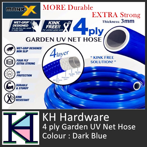 KH Mark-X 4️⃣PLY Garden UV Net Hose (Dark Blue)💥MORE DURABLE , EXTRA ...