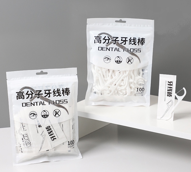 100pcs/Pack Disposable Dental Floss Picks Personal Oral Care Teeth ...